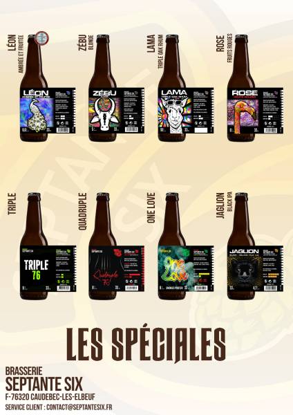 Vente de bières artisanales près de Rouen - Brasserie Septantesix